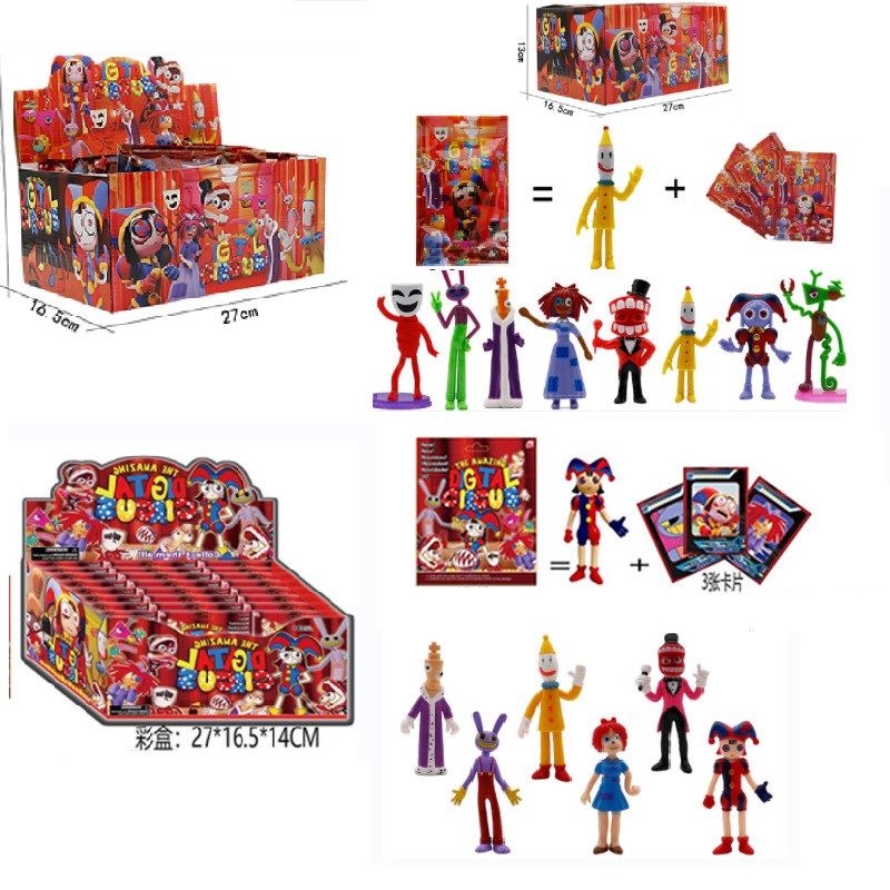 Jual 24Pack/Set The Amazing Digital Circus Figure Card Toy Pomni Jax ...