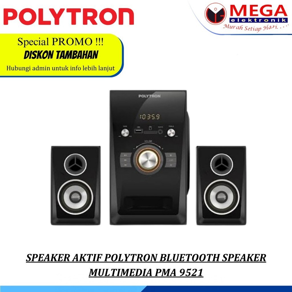 Jual SPEAKER AKTIF POLYTRON BLUETOOTH SPEAKER MULTIMEDIA PMA 9521 ...