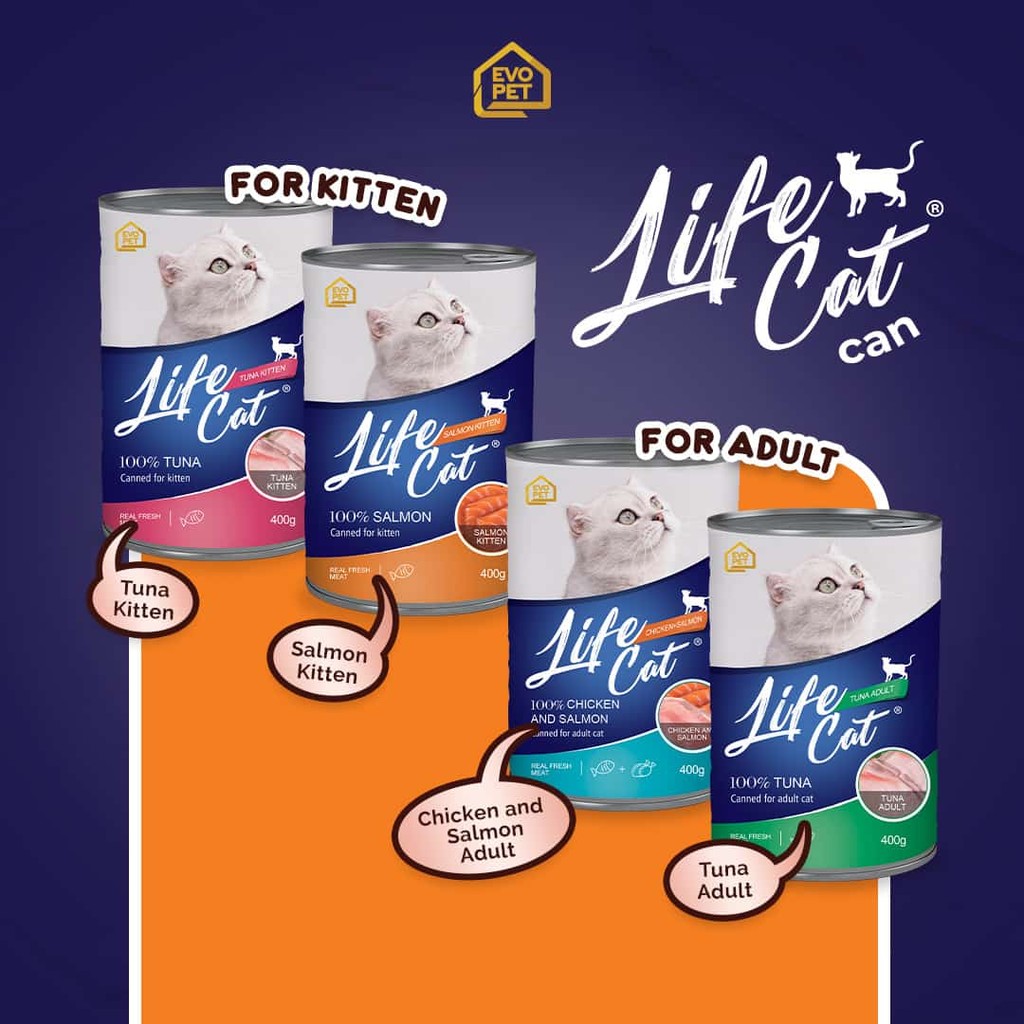 Jual VENOX LIFE CAT KALENG 400GR - Makanan Kucing Basah Lifecat Adult ...