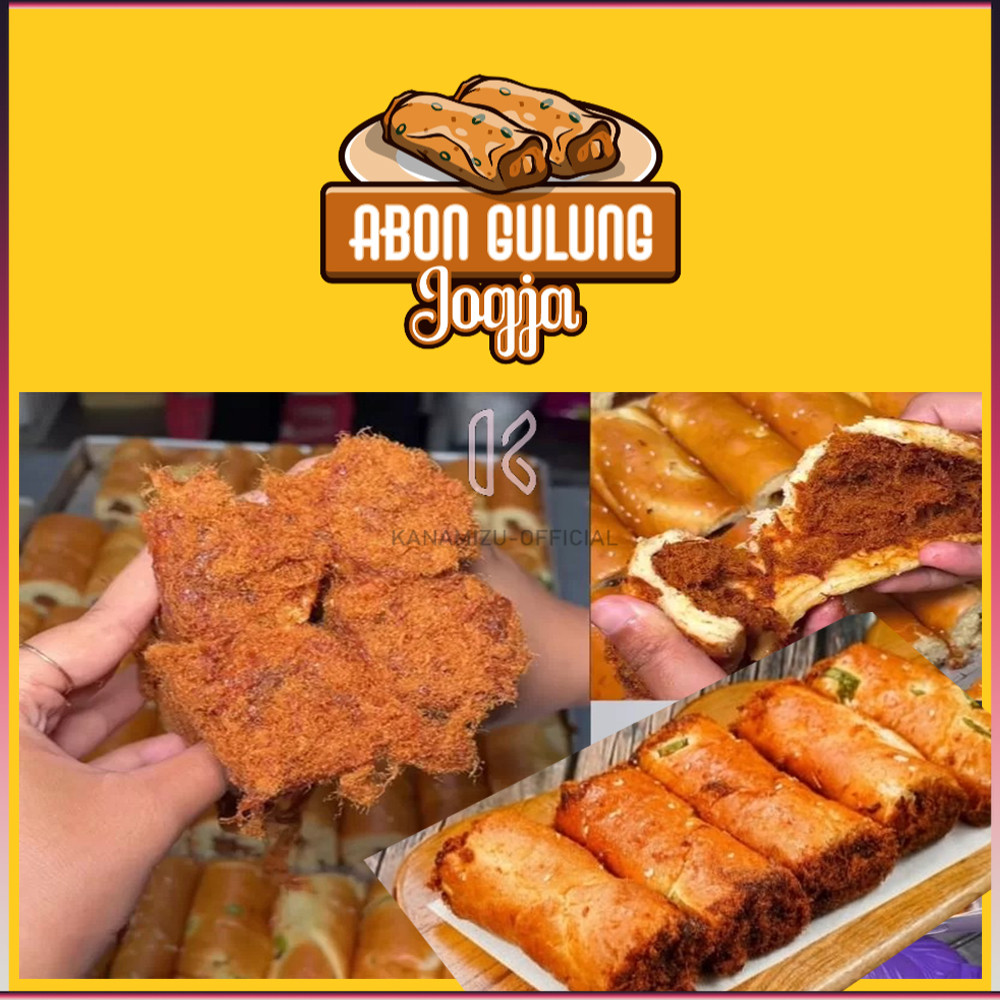 Jual Abon Gulung Jogja Floss Roll Roti Bolu Kue Premium Daging Sapi ...