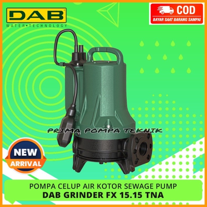 Jual Mesin Pompa Celup Sewage Grinder Pump DAB Grinder FX 15.15 TNA - 3 PHASE | Shopee Indonesia