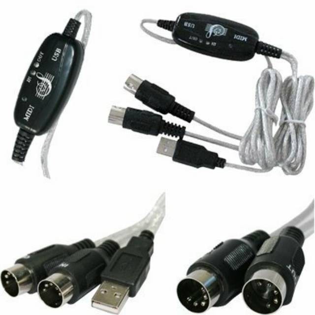 Jual USB MIDI Cable Converter PC to Music Keyboard Adapter Cable - AY03 ...