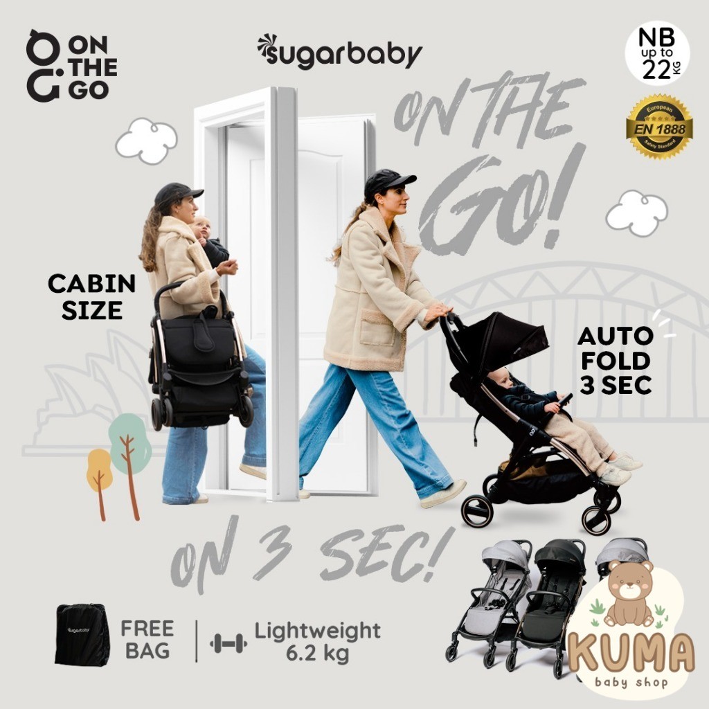 Jual Sugarbaby Stroller On The Go Kereta Dorong Bayi / Stroller Bayi ...