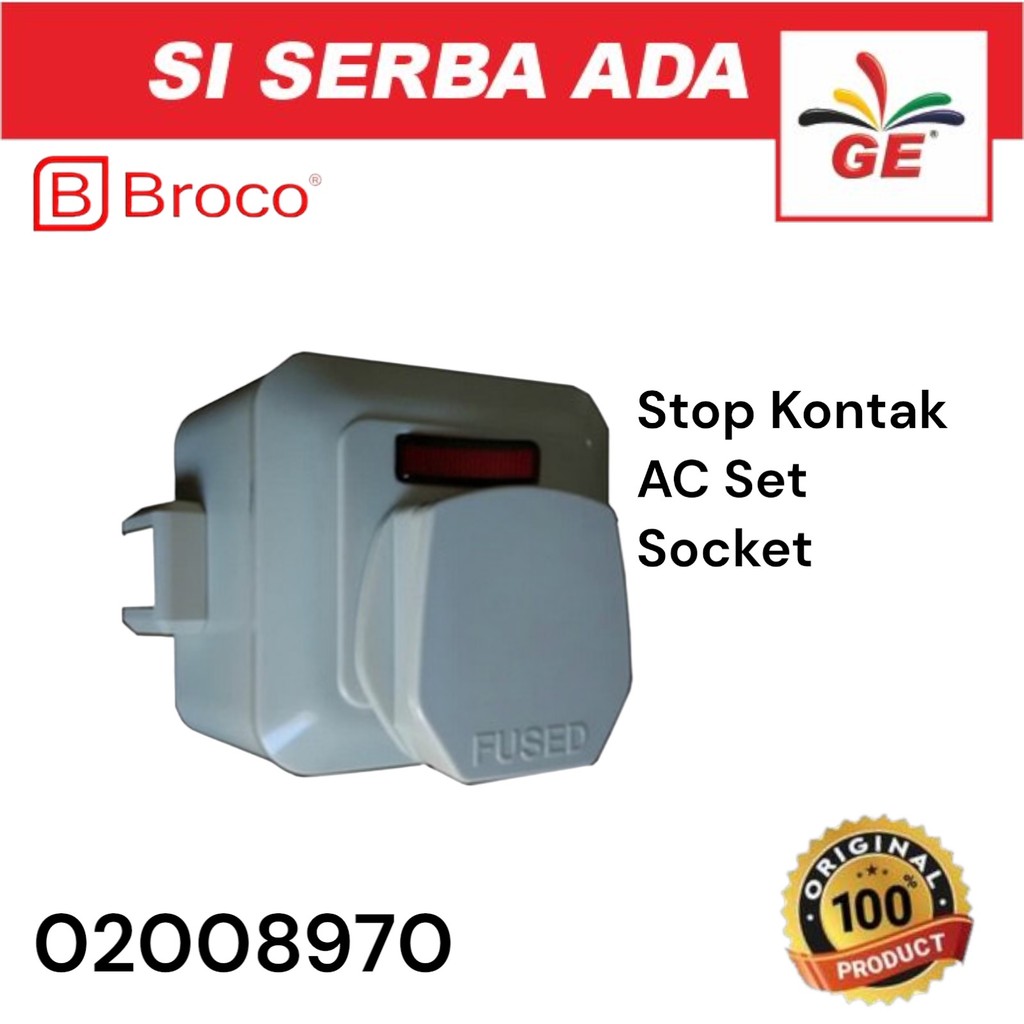 Jual BROCO Stop Kontak AC Set Socket 02008970 | Shopee Indonesia