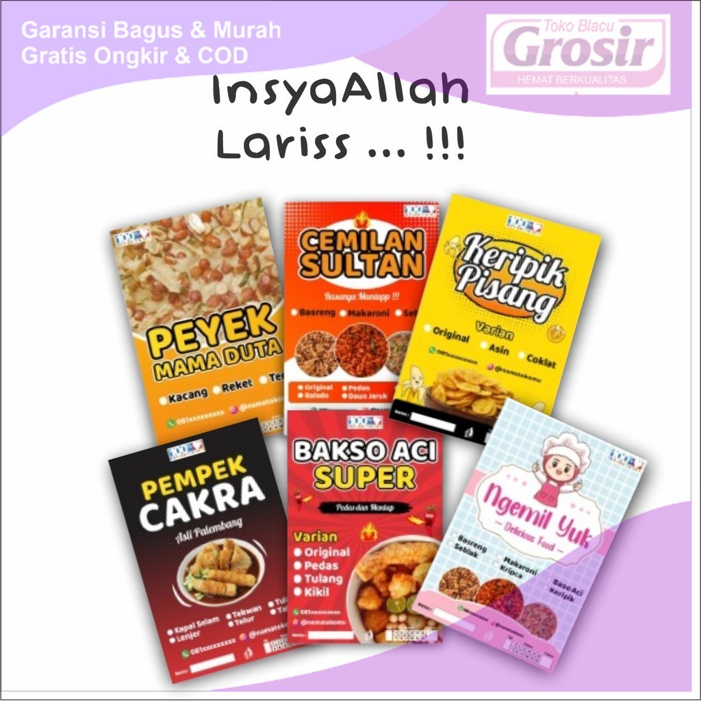 Jual Stiker Label Makanan Custom Sticker Label Kemasan Minuman Jamu ...