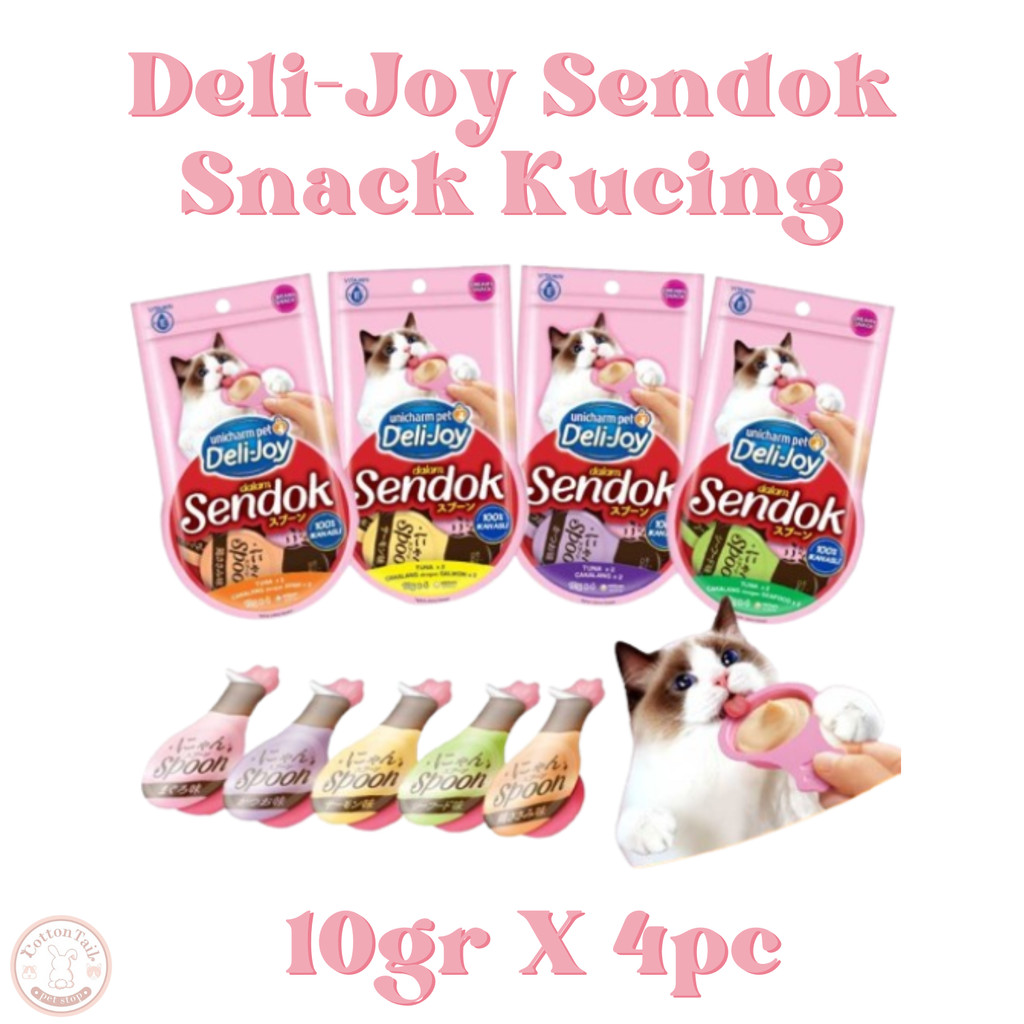 Jual Deli-Joy Sendok 10g x 4pcs Snack Makanan Kucing Premium Snack ...