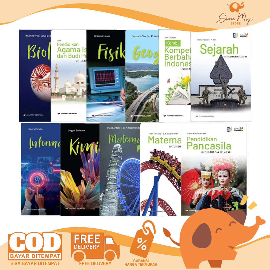 Jual Erlangga Buku Paket Pelajaran Kelas 12 / XII / 3 Tingkat SMA / SMK ...
