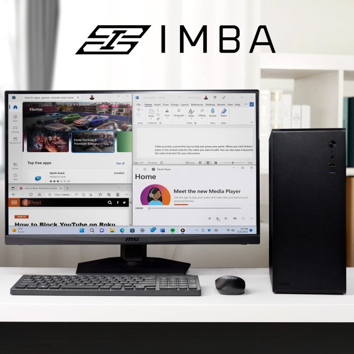 Jual IMBA Office PC | i3-12100 | UHD 730 | 8GB | Rakitan Mini PC | Shopee Indonesia