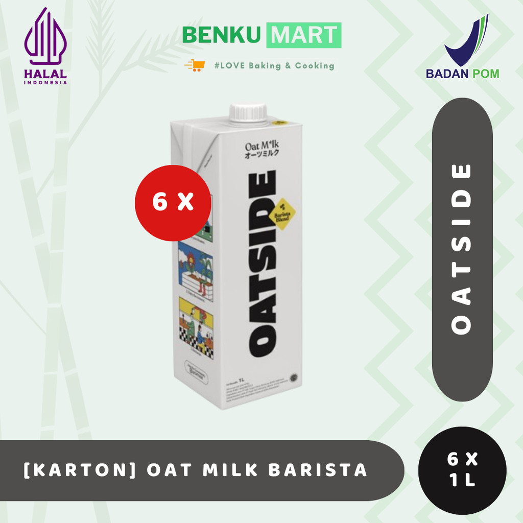 Jual [KARTON] Oatside Barista Blend Oat Milk 1 Liter | Shopee Indonesia