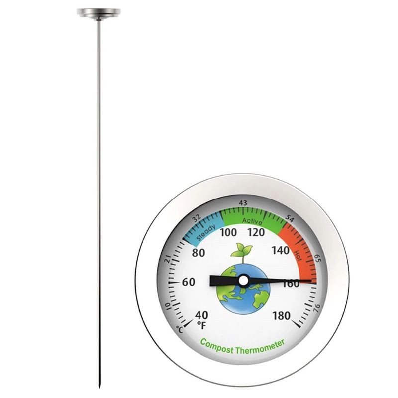 Jual Panjang Probe 50cm Thermometer Tanah Termometer Suhu Air Manual ...