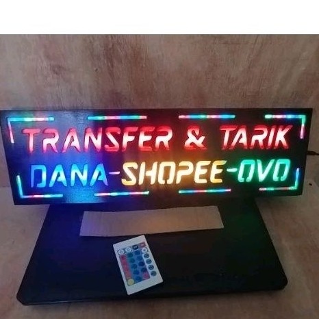 Jual LAMPU TULISAN TRANSFER & TARIK | DANA SHOPEE OVO | Shopee Indonesia