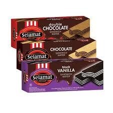 Jual Selamat chocolate sandwich wafer 145g (box) | Shopee Indonesia