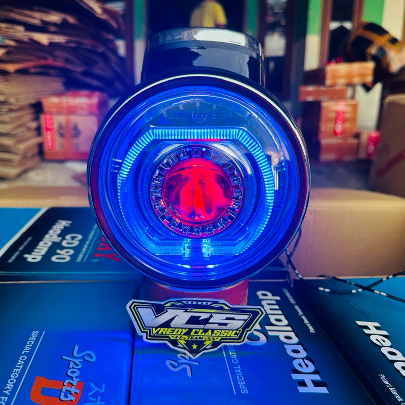Jual batok CD SET BILED lampu CD BILED BLUE ICE DAY biled set batok CD ...