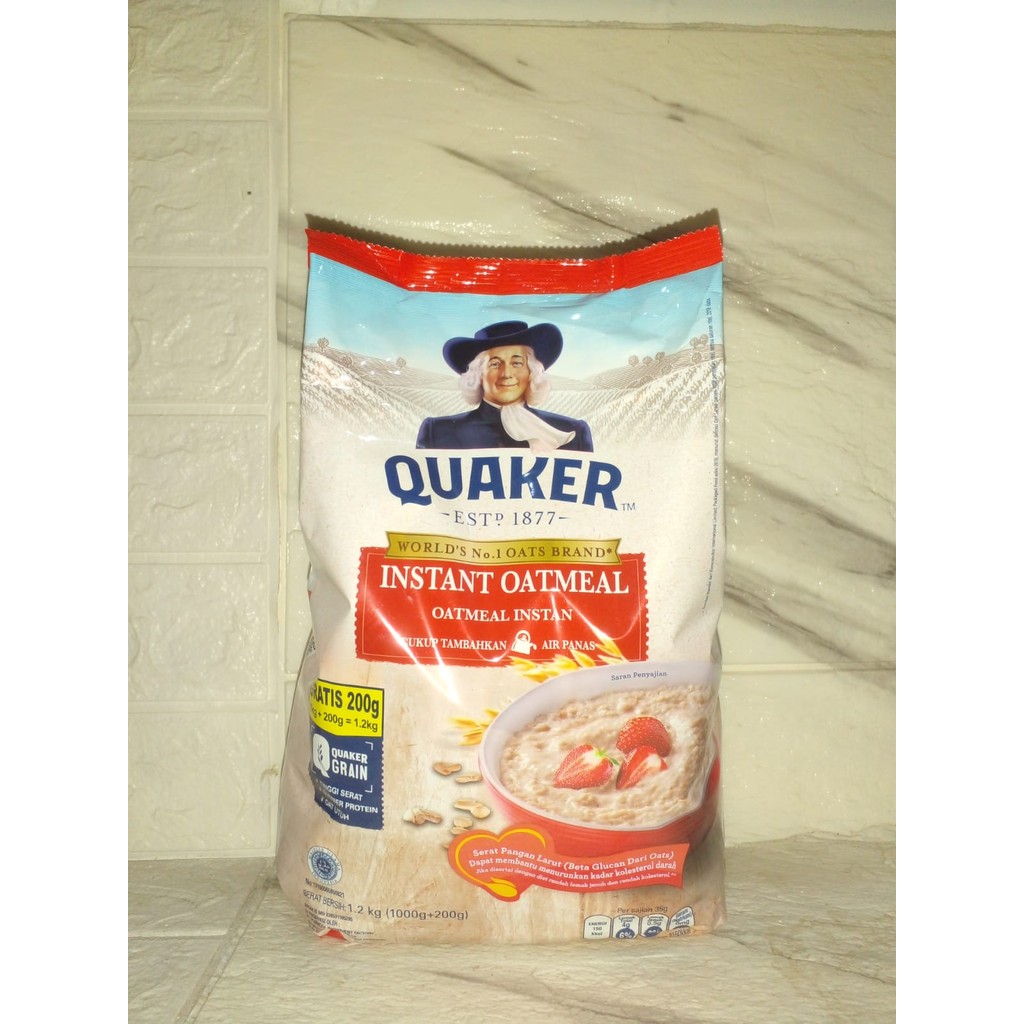 Jual Quaker oat 1kg + 200gr | Shopee Indonesia