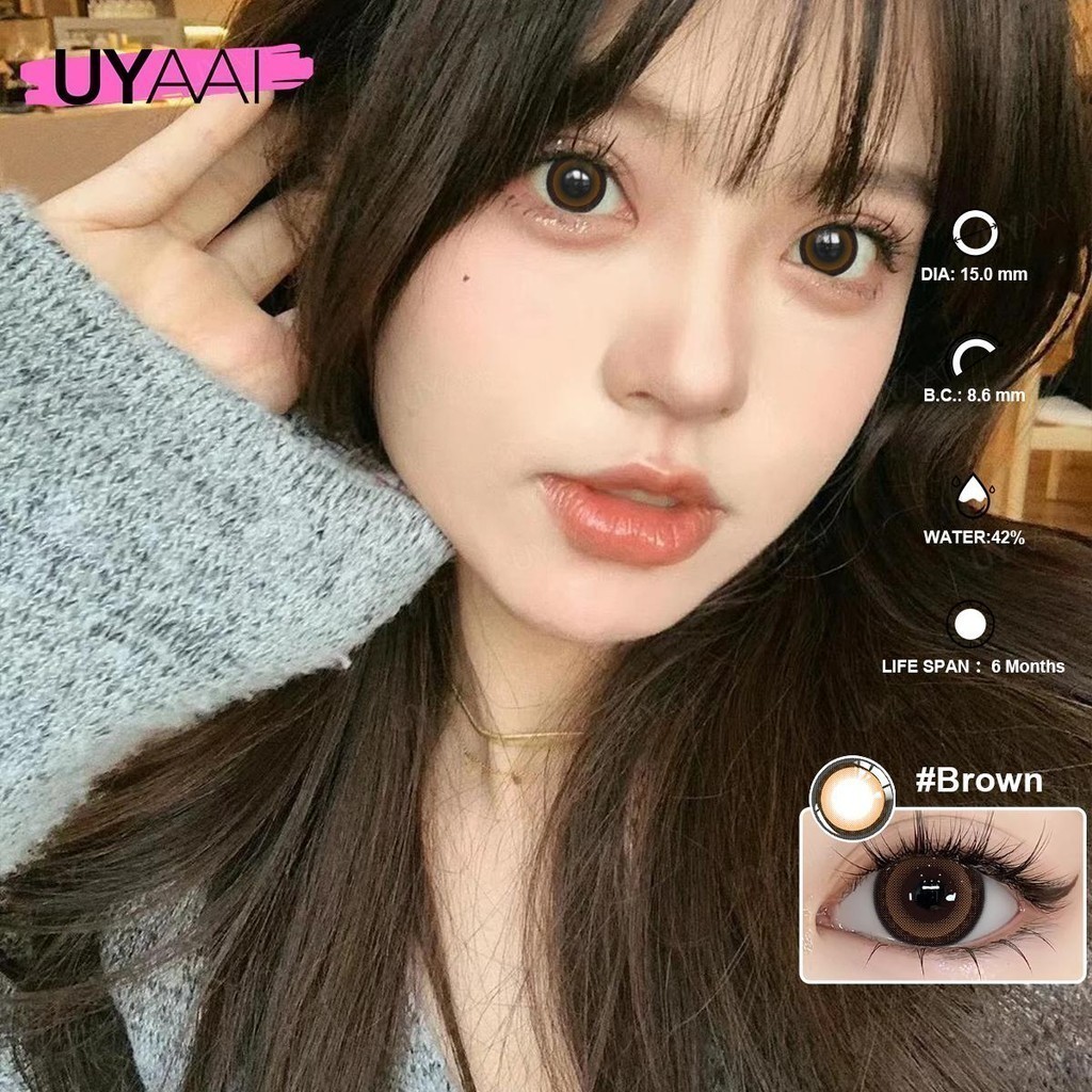 Jual Paket Softlens Uyaai Normal Dia 14,5mm + Air Pure n Soft 60ml ...