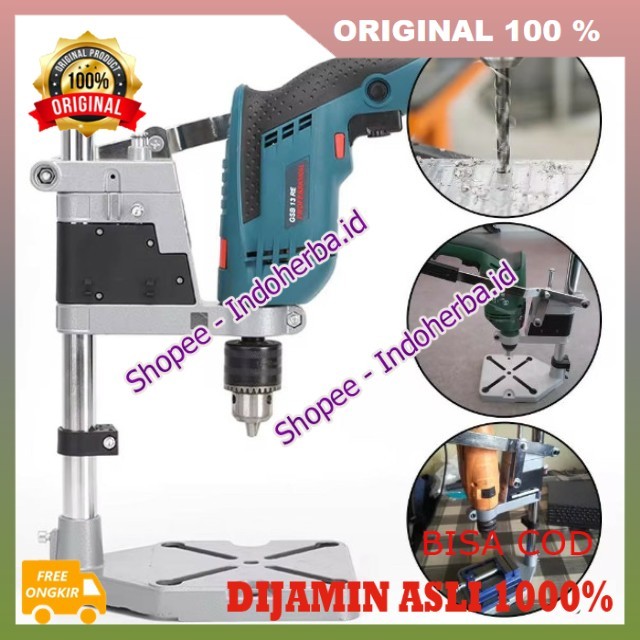 Jual Dudukan Bor Tangan Stand Dudukan Bor Listrik Drill Stand Pegangan ...