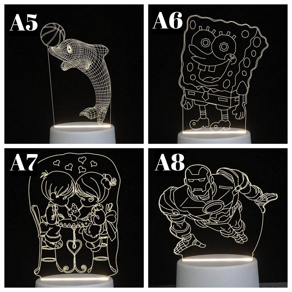 Jual LAMPU HIAS LED 3D / LAMPU TIDUR HIAS DIMENSI PART 1 | Shopee Indonesia