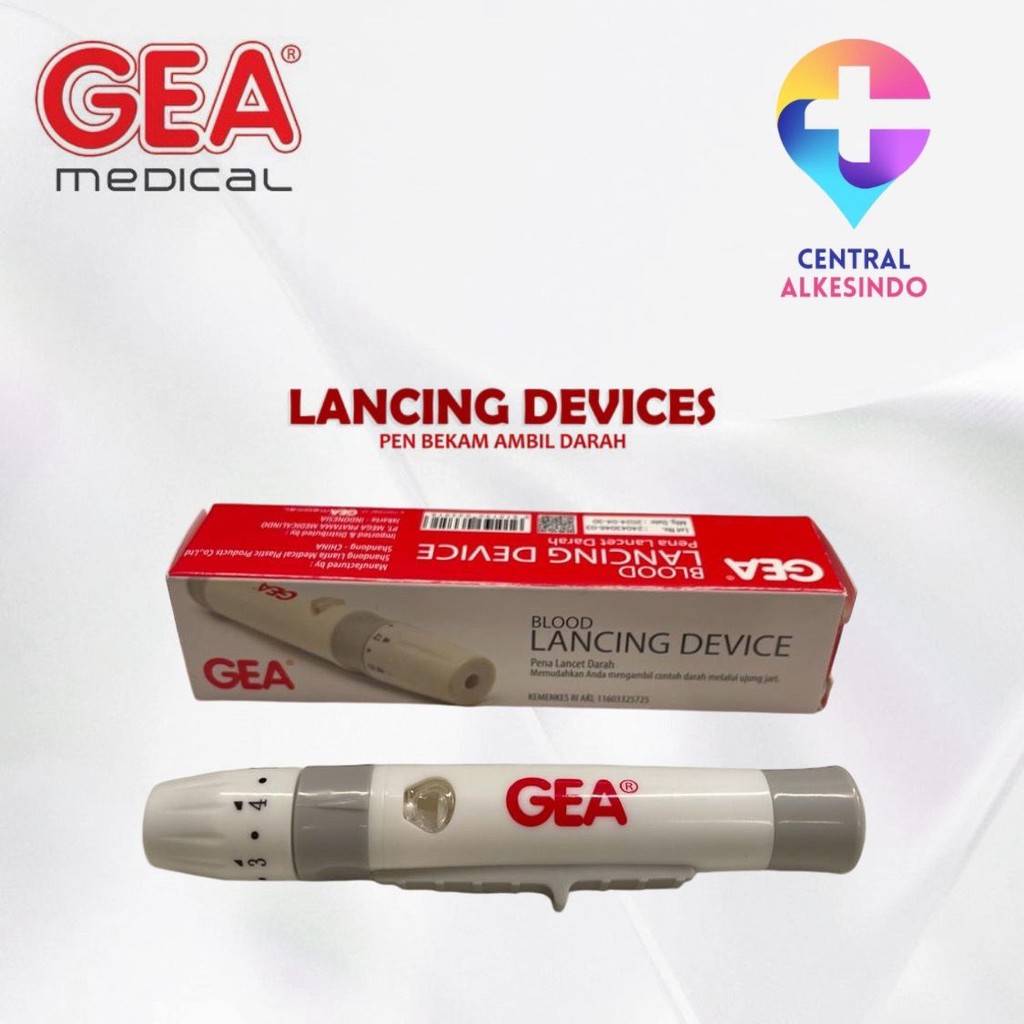 Jual Pen Lancing Device GEA Pena Lancet Bekam Central Alkesindo ...