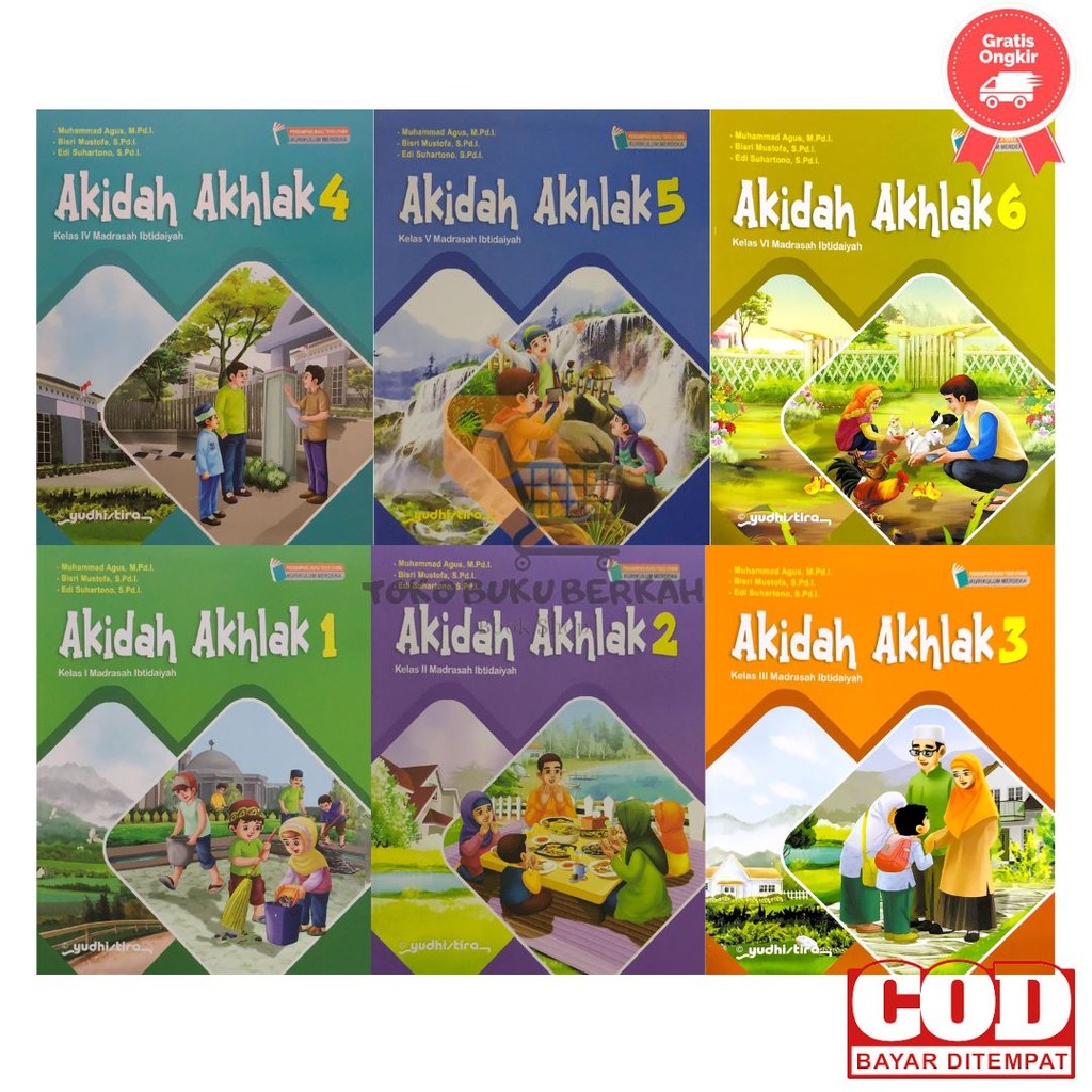 Jual Buku Akidah Akhlak Kelas 1 2 3 4 5 6 MI Kurikulum Merdeka Penerbit Yudhistira | Shopee ...