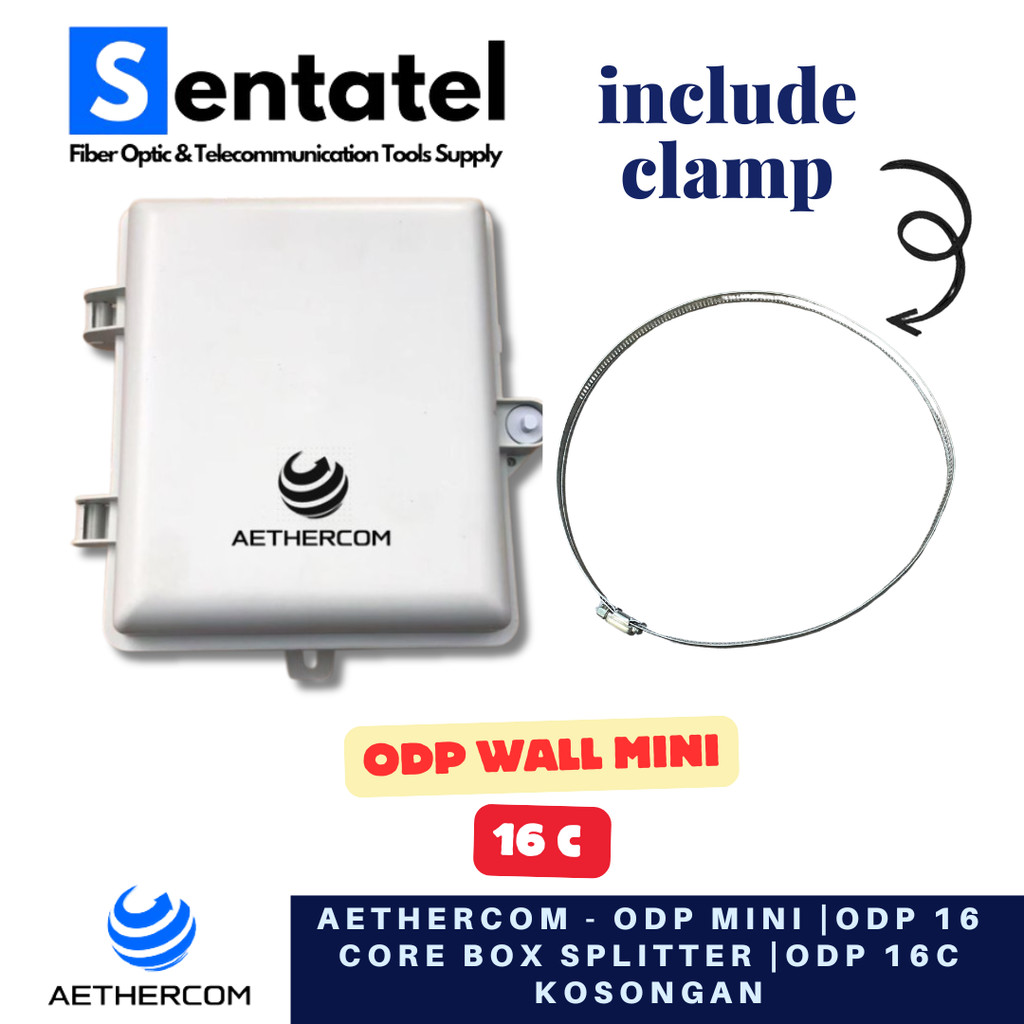 Jual AETHERCOM ODP Wall Mini 16C | ODP 16 Core Splitter Box | ODP Mini ...