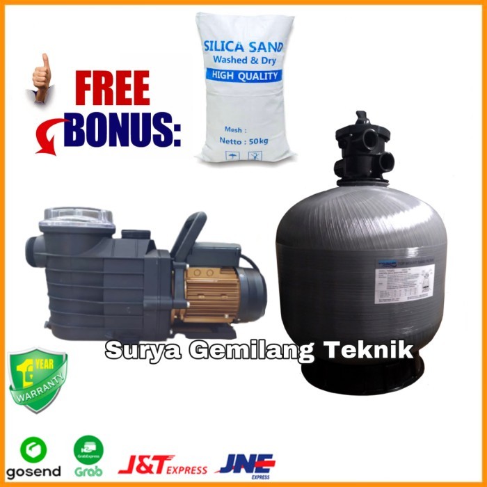 Jual MESIN POMPA AIR KOLAM RENANG 3HP+SAND FILTER 32”VENEZIA PAKET ...