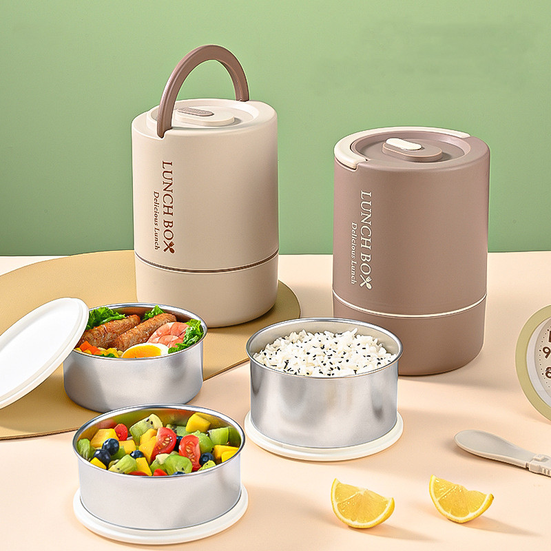 Jual Lunch Box Set Lunch Box Stainless Dapat Dipanaskan Di Microwave ...