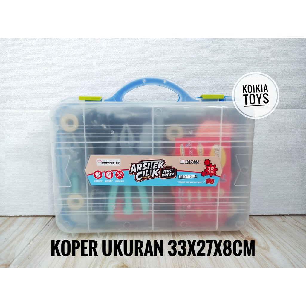 Jual Mainan anak tool set alat pertukangan dengan koper lengkap arsitek ...