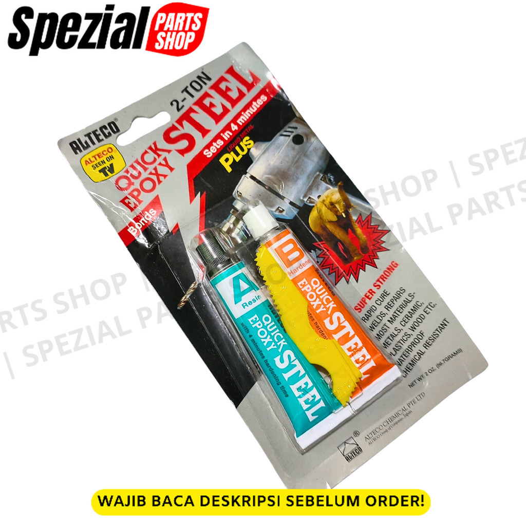 Jual Lem plastik steel ALTECO 2 Ton quick epoxy Steel Original | Shopee Indonesia