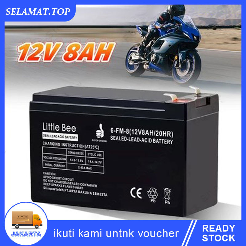 Jual Aki Kering Sprayer Elektrik 12V 8AH /aki 12v 12ah / Baterai Alat Semprot Hama/aki kering ...