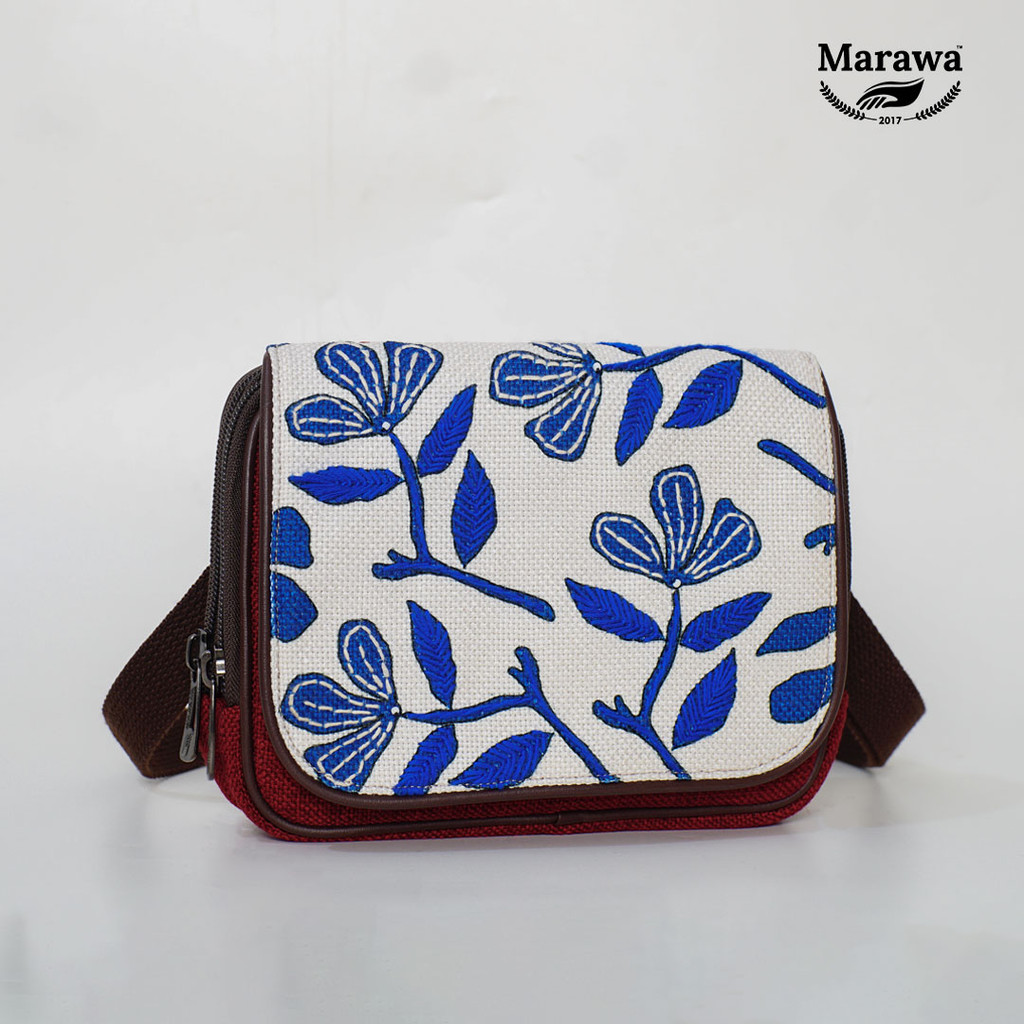Jual MARAWA Shae - Falla Tas Selempang Wanita Etnik Handmade Merah Ruby ...