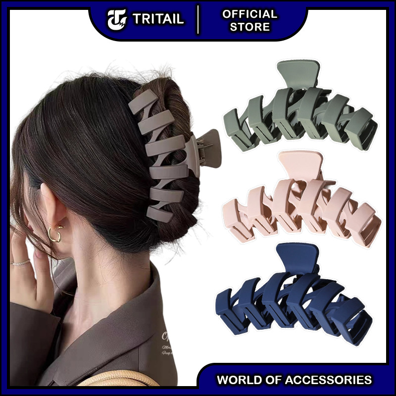 Jual Tritail - Jepitan Rambut Salon Korea Doff Model Zig Zag / Jepit ...