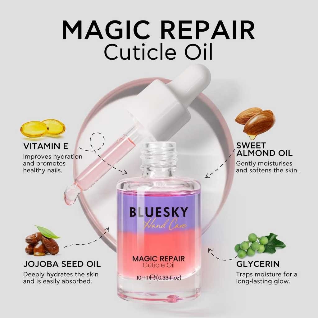 Jual [READY STOCK+BPOM] ORIGINAL BLUESKY CUTICLE OIL MAGIC REPAIR Serum ...