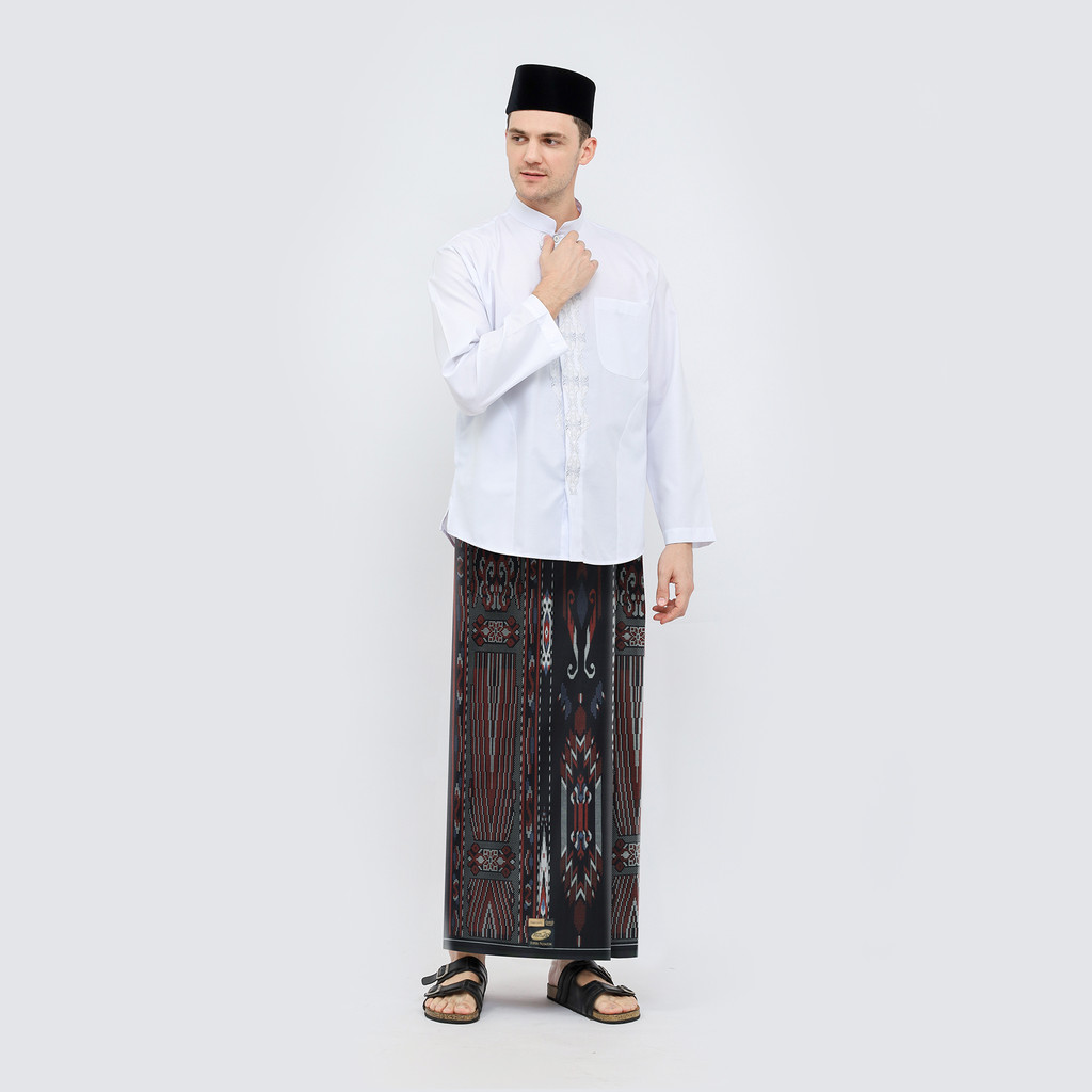 Jual Sarung ATLAS Super Premium 920 Motif A9 KJA Hitam Merah 02 ...