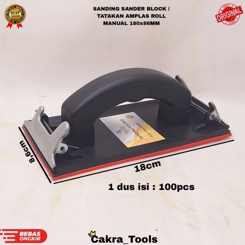 Jual SANDING SANDER BLOCK / TATAKAN AMPLAS ROLL MANUAL 180×86MM ...