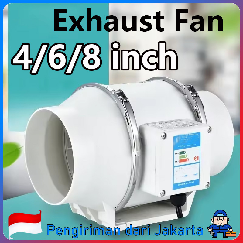 Jual 【COD】4 " 6" 8 "Kipas Angin Buang Diam Ekstraktor dinding jendela ...