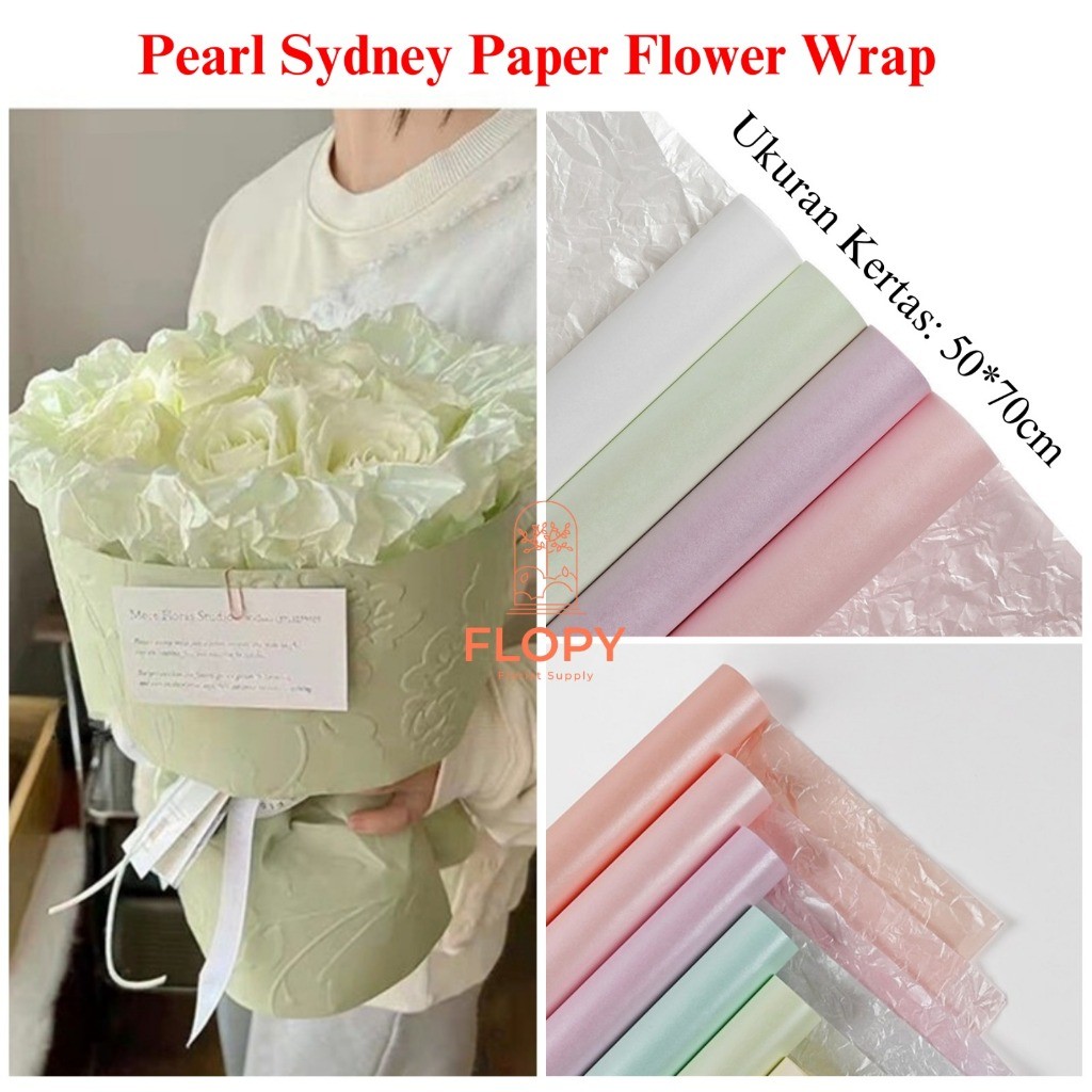 Jual FLOPY - [ 5 Lembar ] Pearl Sydney Paper FW-PS / Kertas Buket ...