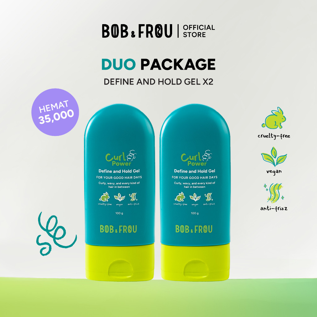 Jual BOB & FROU - Duo Package - Curl Power Define And Hold Gel - 100g ...