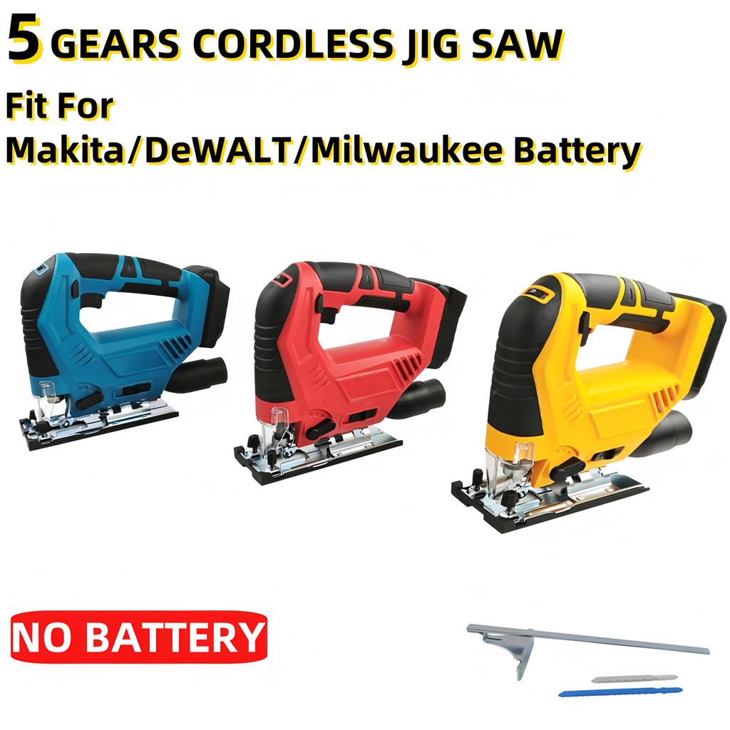 Jual 5 Gear Cordless Jig Saw Electric Jigsaw Portable Adjustable Multi ...