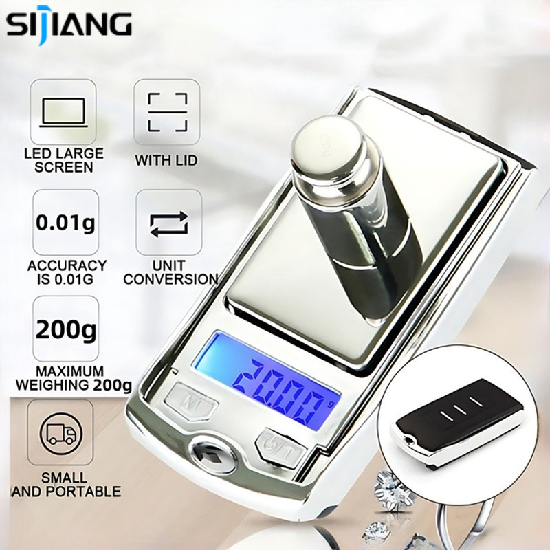 Jual SIJIANG 0.01/200 Gram Timbangan Emas Mini Digital Ori/timbangan ...