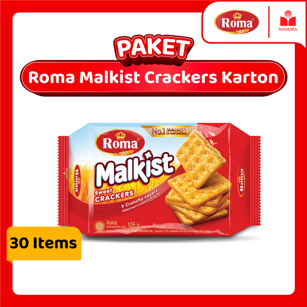 Jual Paket Roma Malkist Crackers 105 Gram Karton | Shopee Indonesia