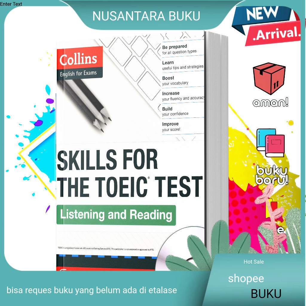 Jual Buku Collins skills for the TOEIC Test: Listening and Reading ...