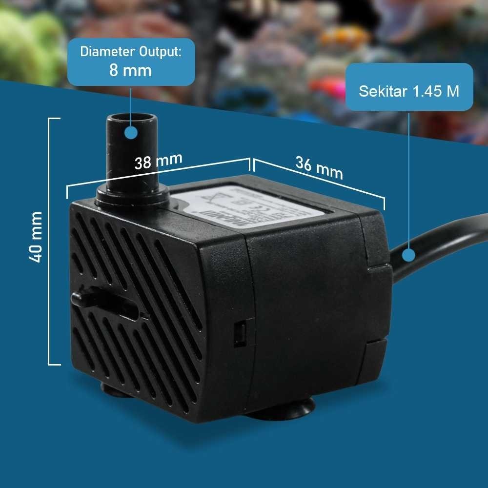 Jual EZSHOPPING Pompa Air Aquarium Ikan Submersible Pump Fish Tank 220 ...