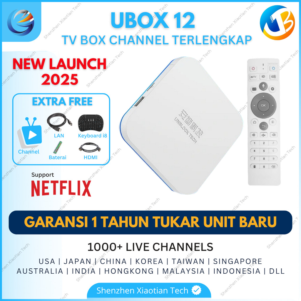Jual Unblock Tech Ubox 12 Pro Max / Android TV Box Unblock Tech Ubox 12 Pro Max / TV Box Unblock ...