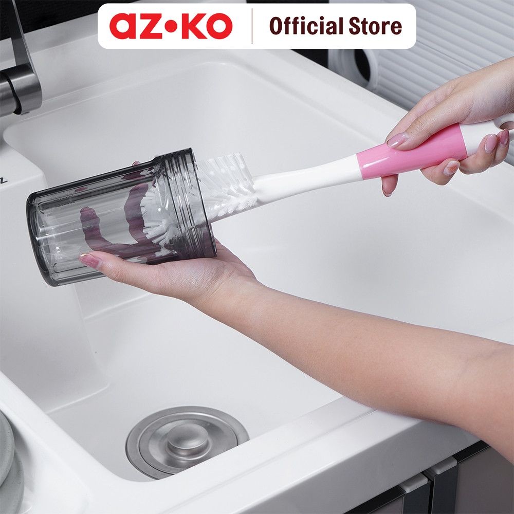 Jual AZKO Proclean Sikat Botol - Pink Bottle Cleaning Brush Sikat ...
