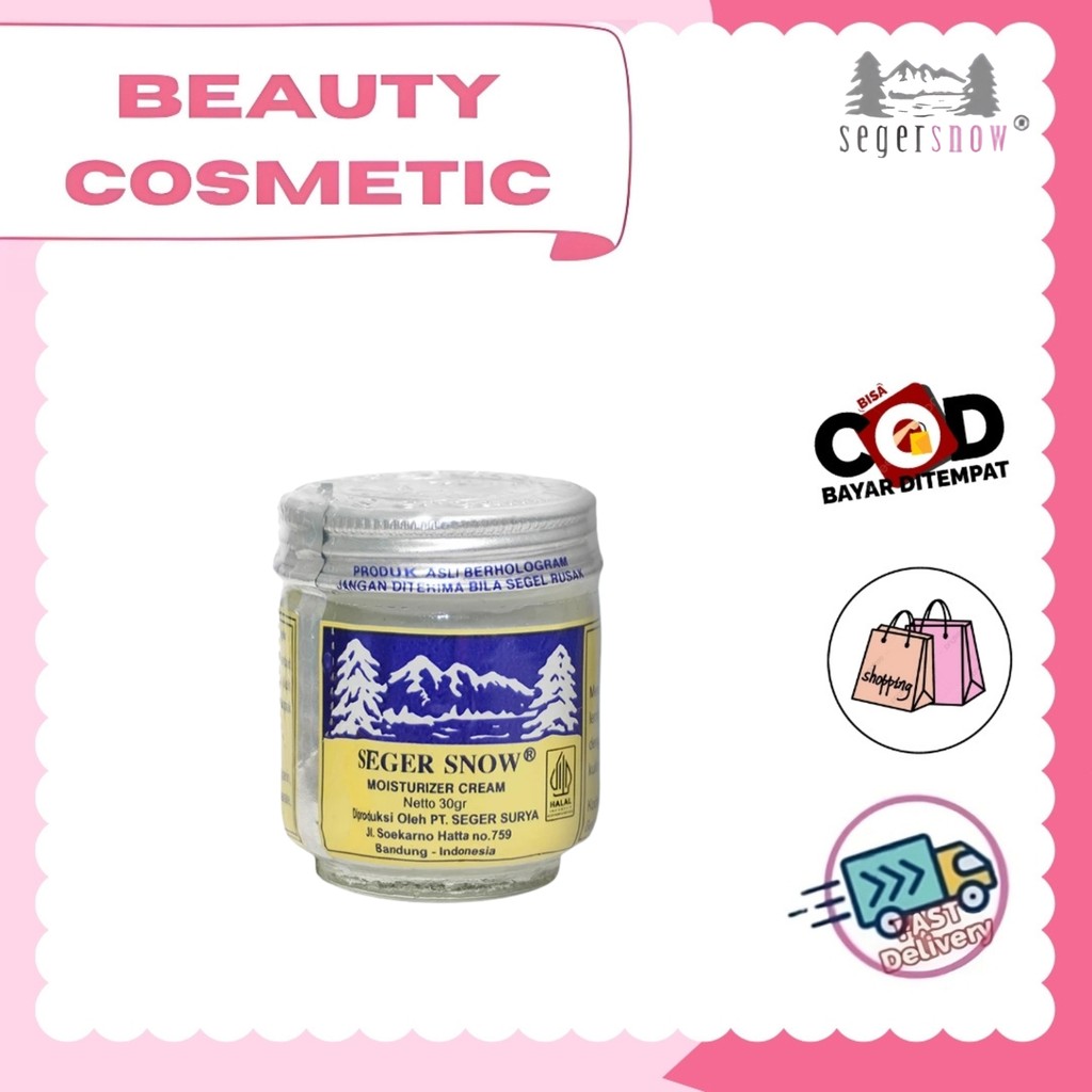 Jual Seger Snow Moisturizer Cream Hydrating 30gr Krim Pelembab Membantu ...
