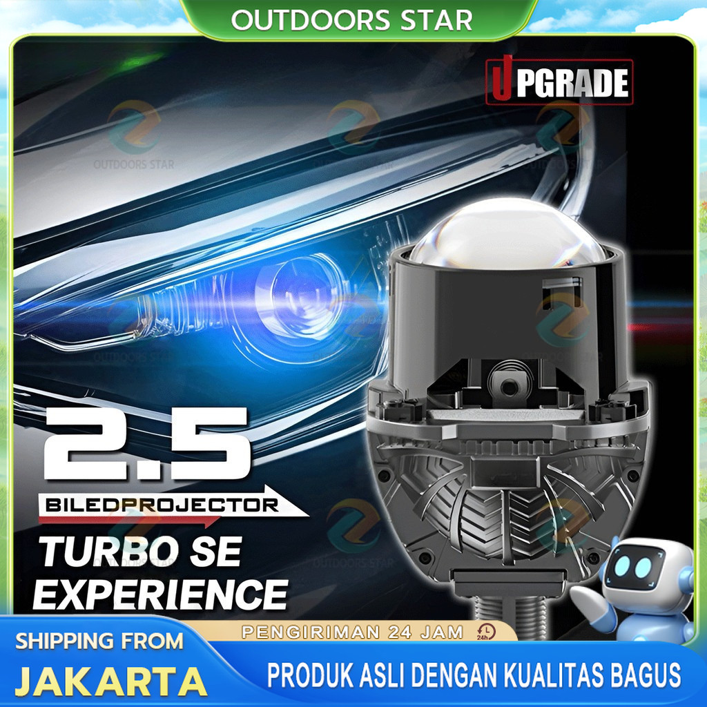 Jual Bi-laser Biled Projector Turbo SE Experience V2 2.5 Inch Version 2 ...