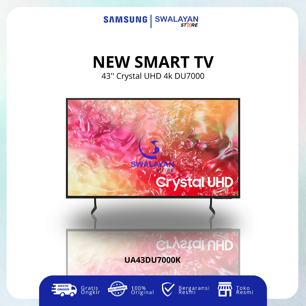 Jual Samsung 43 Inch Crystal UHD 4 K Smart TV – seri DU7000 (UA43DU7000 ...