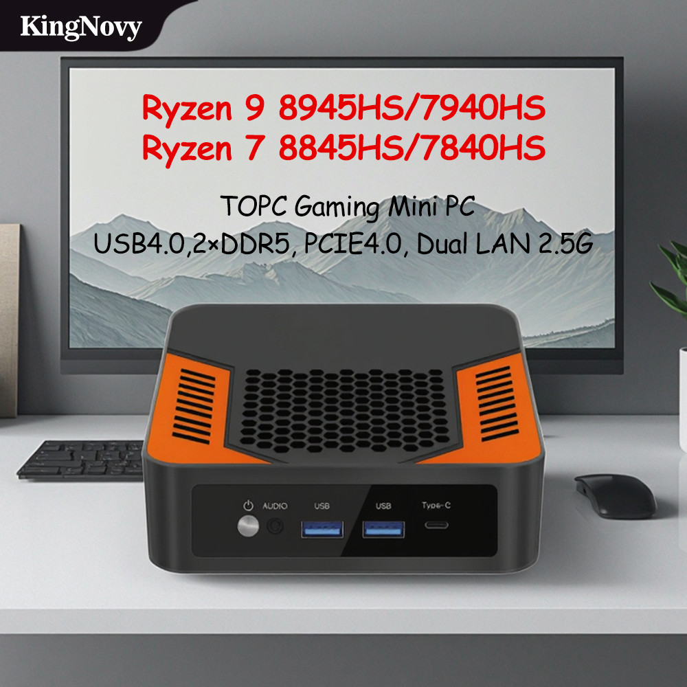Jual TOPC Gaming Mini PC, AMD Ryzen 9 8945HS/Ryzen 7 7840HS, USB4.0 ...