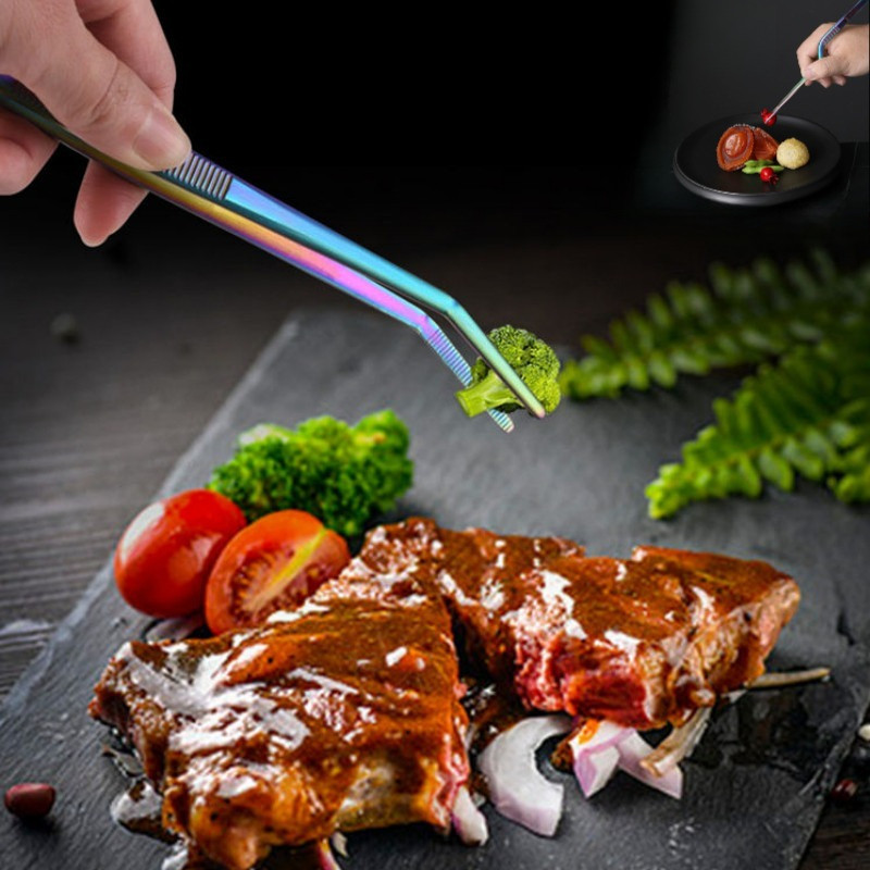 Jual Murah Plating Chef Tool Food Tweezer Tong Garnish Pinset Garnish ...