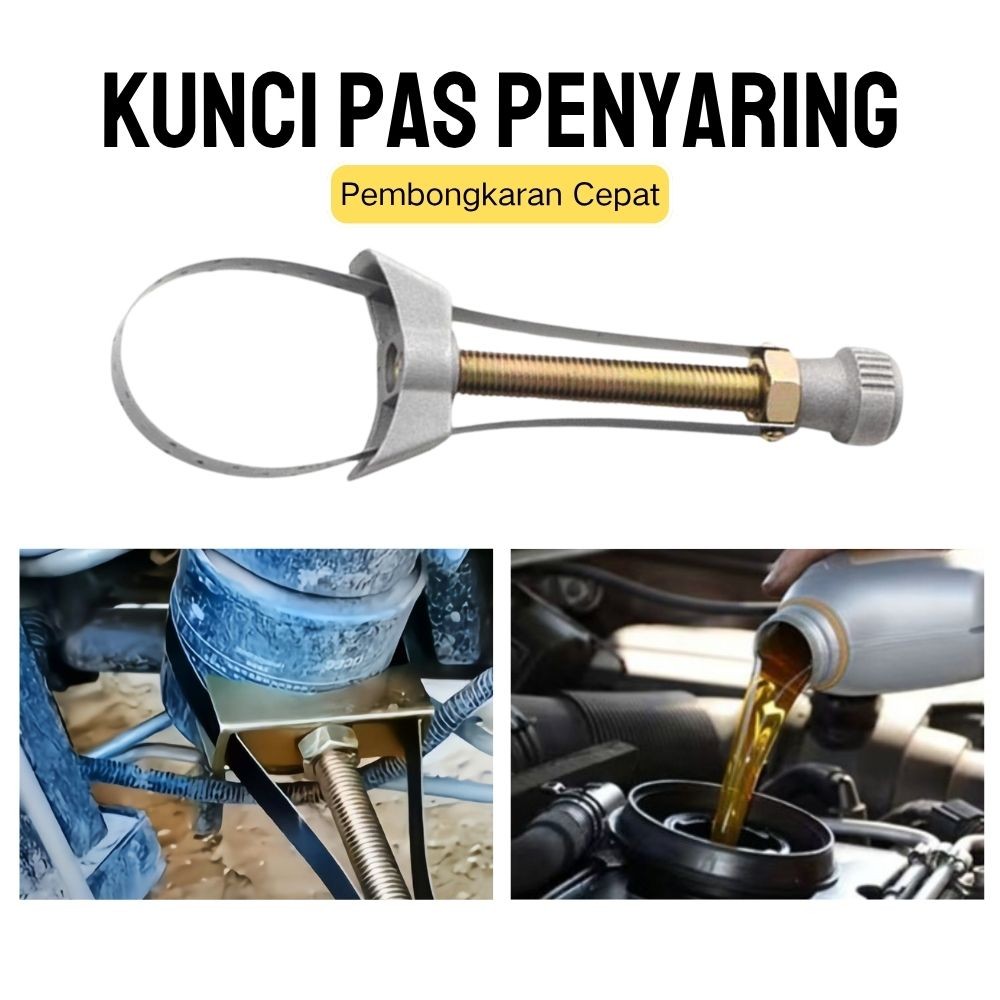 Jual Alat Pembuka Kunci Filter Oli Mobil Adjustable / Car Auto Motor ...
